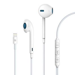 Earphone Wired Remot And Mic Lighting - White