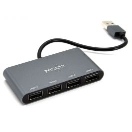 Yesido HB-12 Hub Adapter Cable 4-Ports USB 2.0 High Speed - Black | Dream 2000