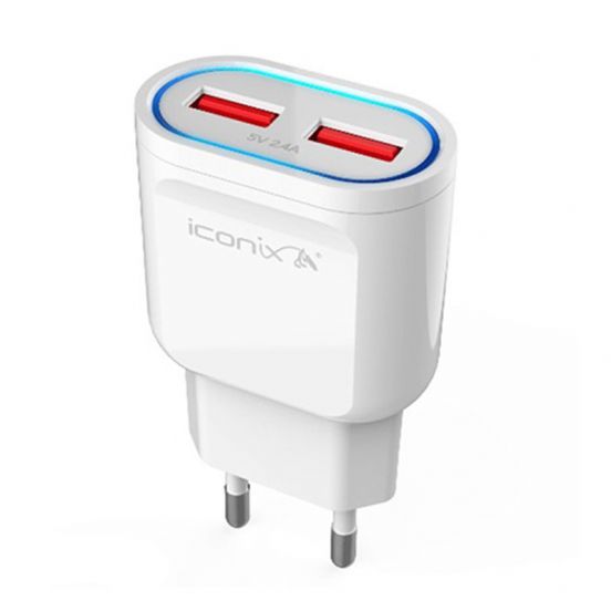 Iconix Charger Home Micro 2USB Fast IC-HC1022 - White