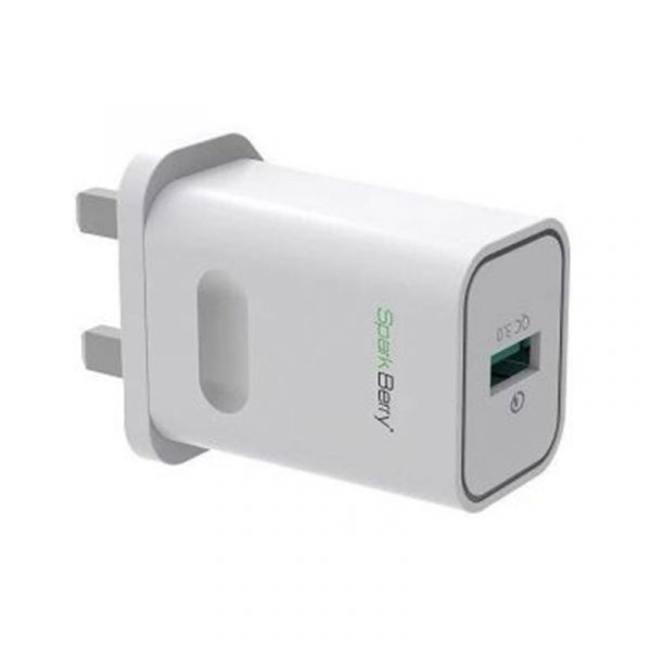 Spark Berry Charger Home Adapetr 1USB 18W Fast - White