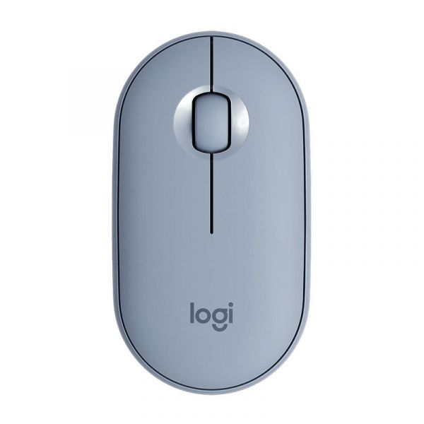 Logitech Mouse Gaming Wired M350 Pebble - Blue