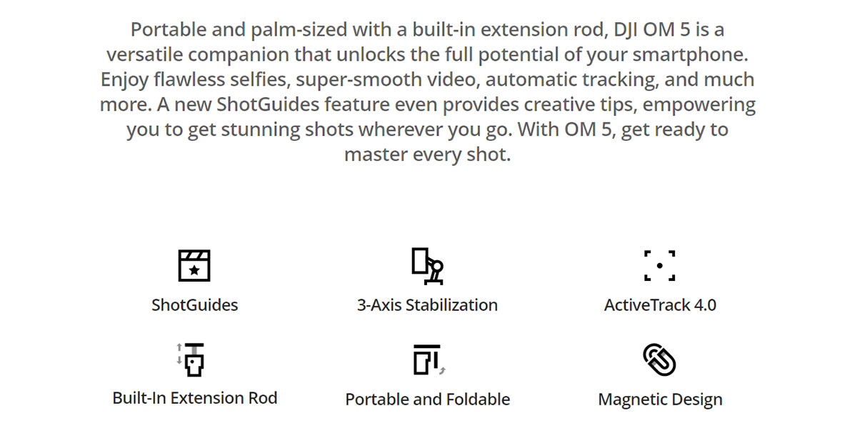 أوسمو OM5 سيلفي جيمبال كومبو | دريم 2000