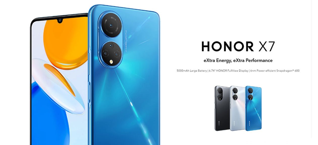 Honor X7 4GB Ram, 128GB - Midnight Black