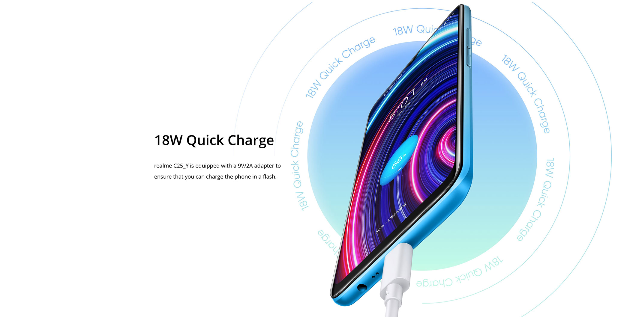 Realme C25Y 4GB Ram, 128GB - Glacier Blue